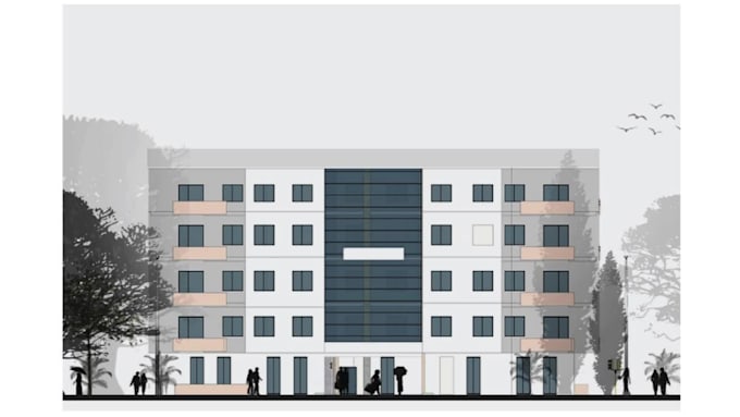 Render architectural plan, elevation, section in photoshop by Michael ...