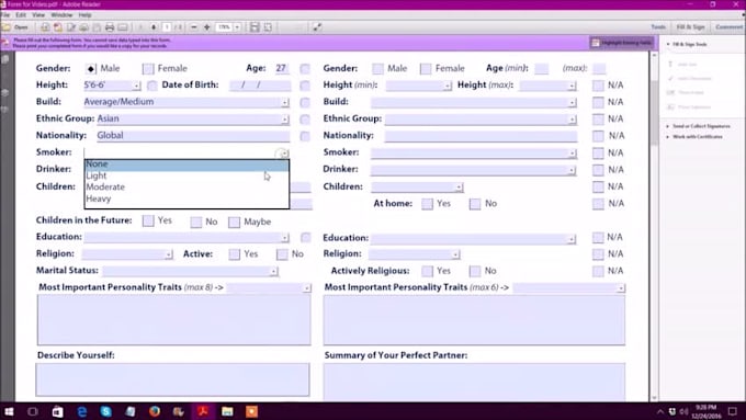 Be your best fillable pdf form by Saepudin_01 | Fiverr