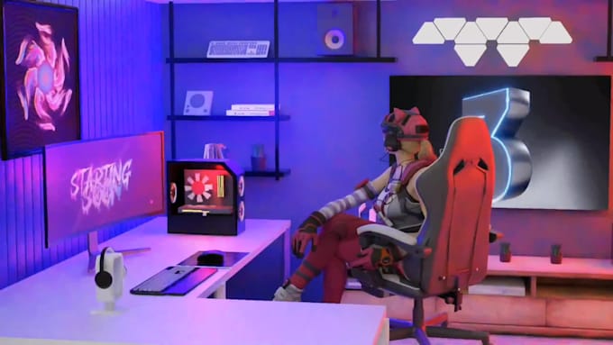 Create 3d animated starting soon screens for twitch by Twitch_vfx | Fiverr