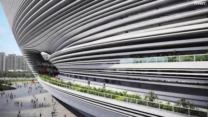 Render high quality 3d stadium animation, 3d stadium model, 3d sport ...