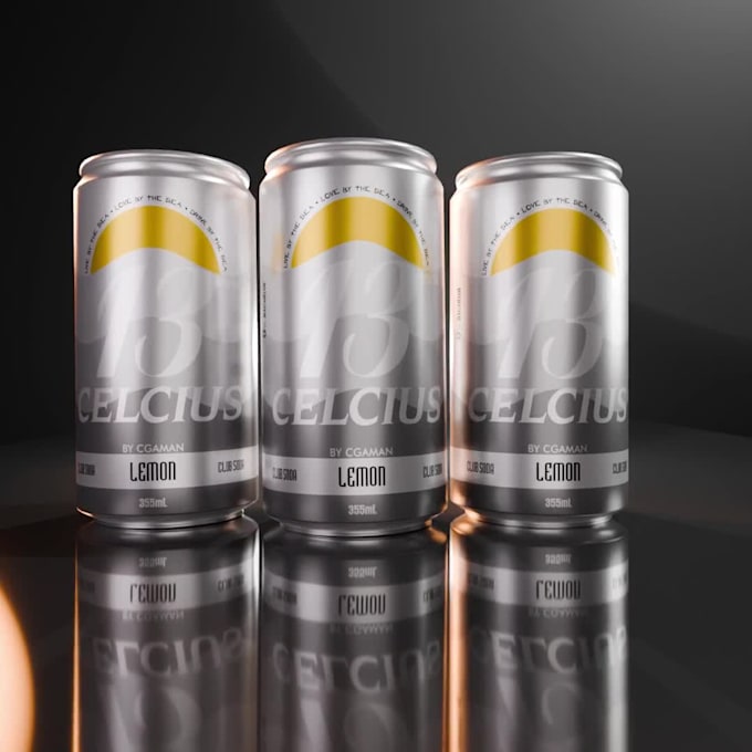 Create 3d beverage animation, 3d bottle can drink animation, 3d soda ...