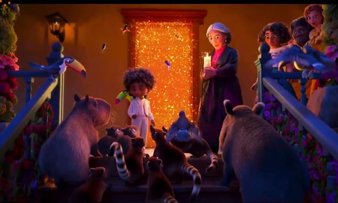 Make 3d animation ai pixar disney video with 3d environment, on blender ...