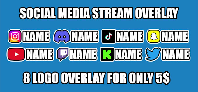 Create social media overlay for streamer by Kokohdavid | Fiverr