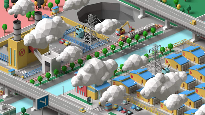 Create stunning 3d isometric animation video, explainer video,animated explainer by Masterr ...