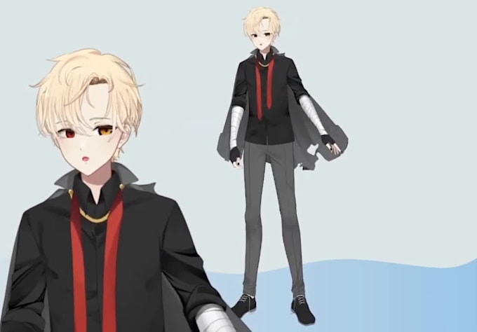 Draw and rig 2d vtuber model, live2d vtuber, live2d rigging and 2d vtuber by Franceetus | Fiverr