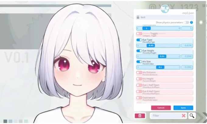 Draw and rig live2d model 2d vtuber model live2d avatar for vtuber studio prp by Derrick_qualen ...
