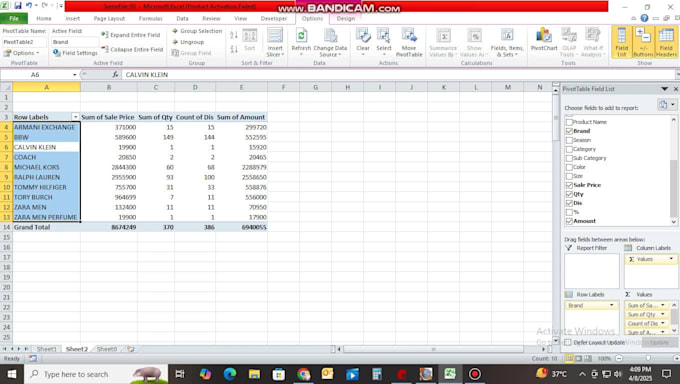 Create excel graphs,pivot tables,vlookup and dashboard by Farrukh7777 | Fiverr