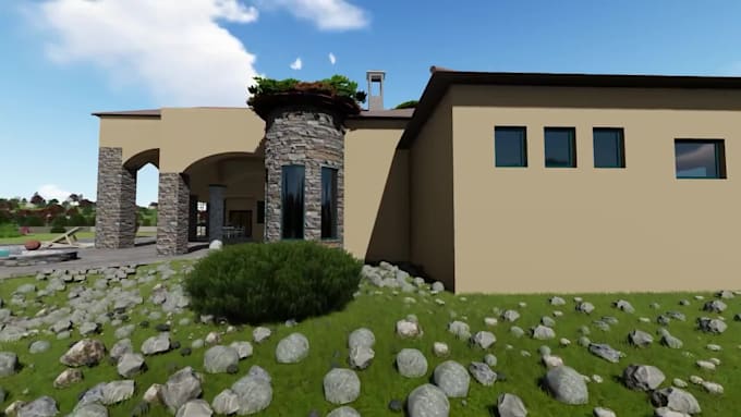 Design house exterior interior model 3d animation walkthrough by Mojahidul24680 | Fiverr