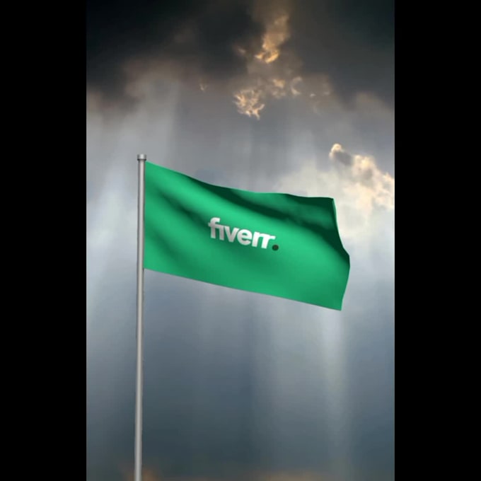 Create a 3d waving flag animation form any image or logo by ...