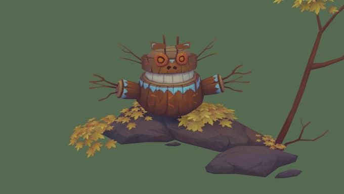 Do low poly, handpainted stylized textures 3d asset by Eric_zz | Fiverr