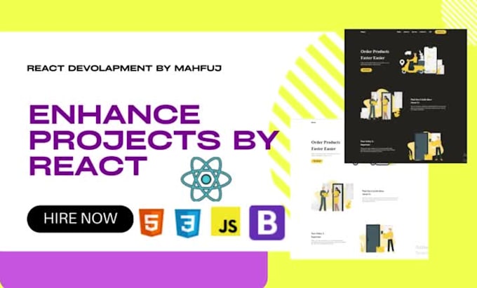 Enhance your webpages with reactjs, html and css by Frontenddev001 | Fiverr