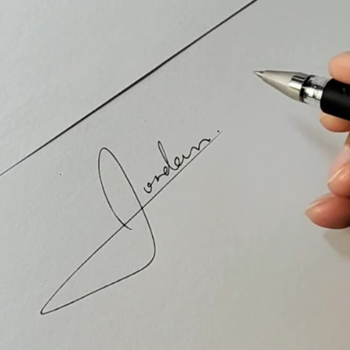 Create an real autograph design with video tutorial by Chikolin123 | Fiverr