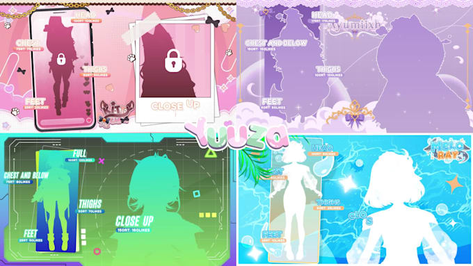 Design model reveals or rts goals for vtuber by Riyuuza | Fiverr