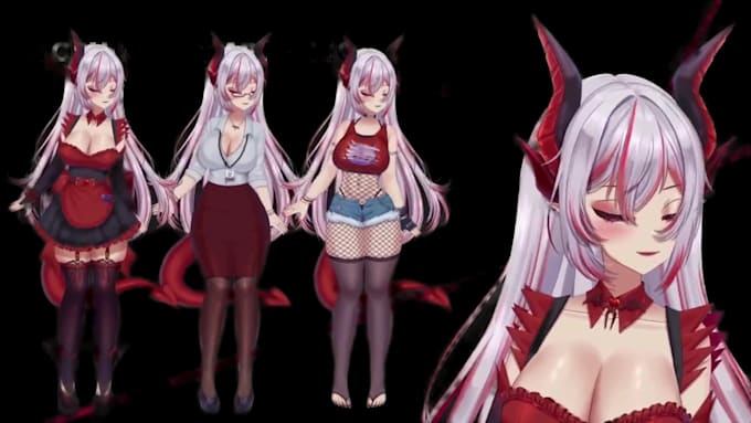 Dessiner un dessin animé mignon, un design oc, un modèle vtuber, un dessin nsfw, un avatar pfp ...