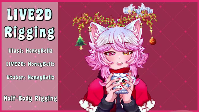 Rig your live2d vtuber model with high quality by Honeybellz | Fiverr