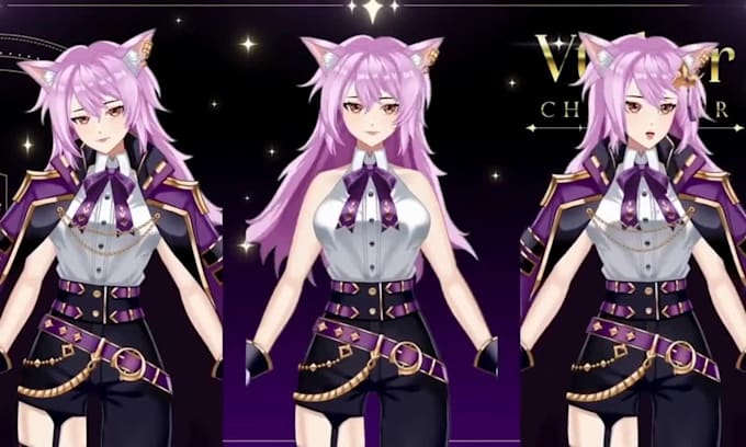 Design and rig live2d model, anime vtuber, vtuber avatar, vtuber model