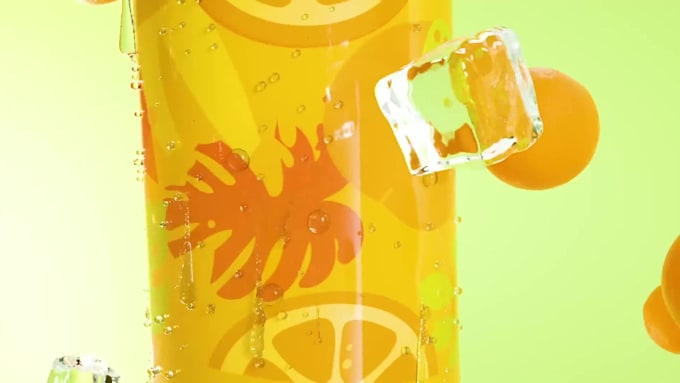 Do 3d soda animation bottle model beverages product animation bottle ...