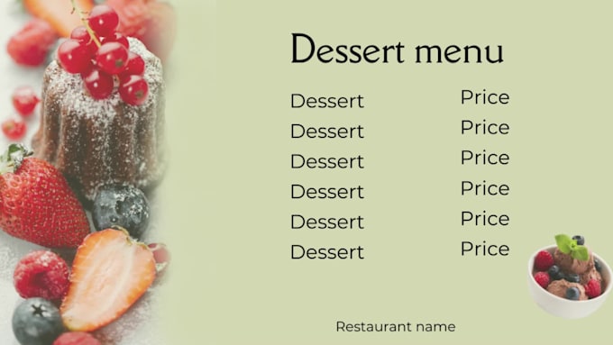 Design unique restaurant coffee shop menu design by Rekacandie | Fiverr