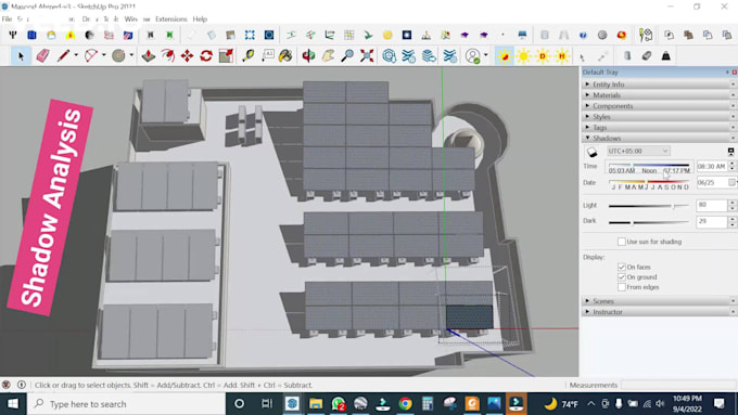 Design solar pv system on sketchup with pvsyst simulation and autocad ...