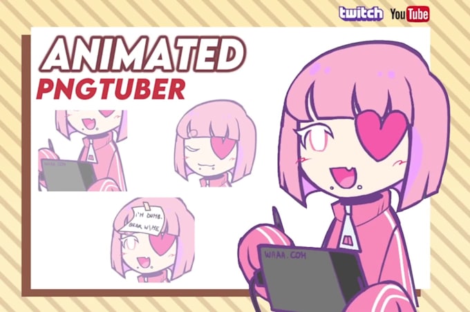 Design a custom pngtuber model for streaming for pngtuber plus by ...