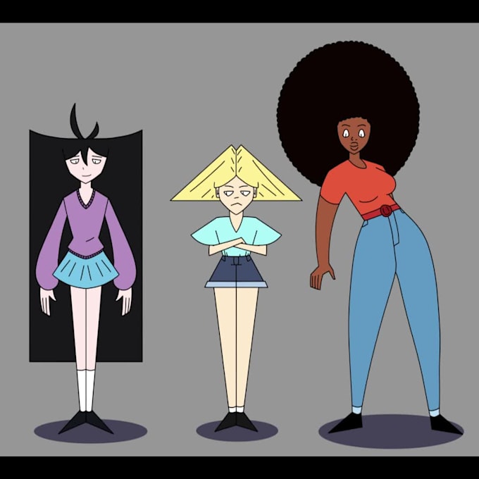 Design a 2d character, oc, fan art, cartoon character by Squareskullart ...