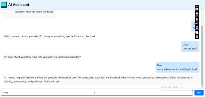 Make a custom ai chatbot for your website by Saadkiani_15 | Fiverr
