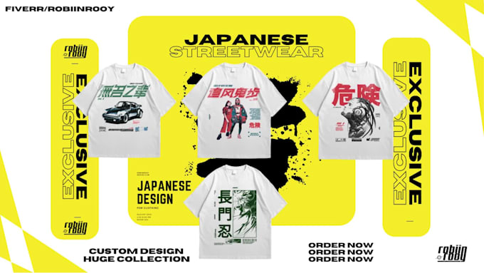 Design japanese streetwear or futuristic streetwear graphic by ...