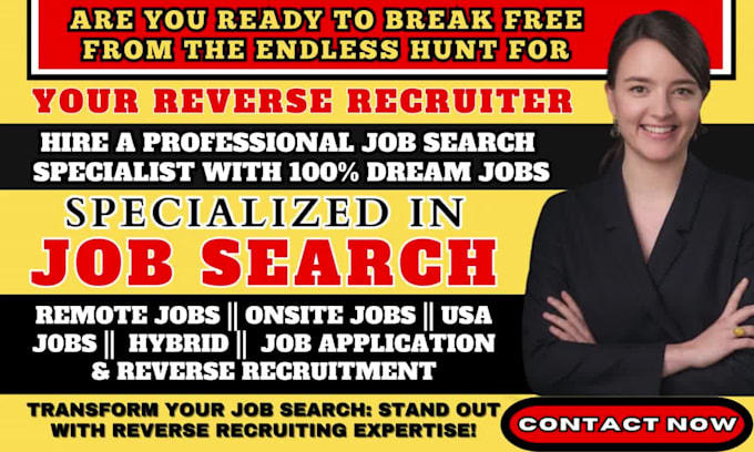 Boost your reverse recruiting, job search, application, remote job opportunity by Maryronald5 ...