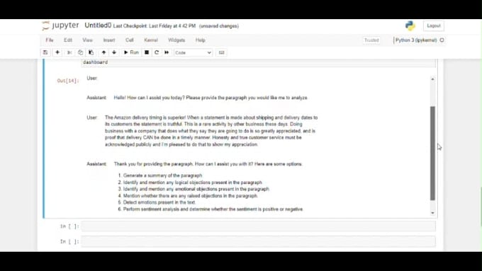 Build ai chatbot,gpt3,gpt,llm,ai saas, langchain in python by Ahsanjavid15 | Fiverr