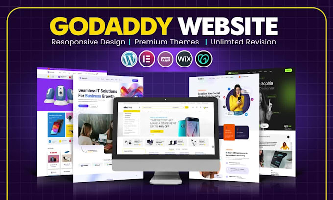 Design or redesign godaddy website professionally by Design_web_x | Fiverr