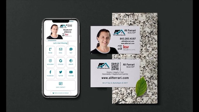 Design printable and clickable digital business card by A_qadeer14 | Fiverr