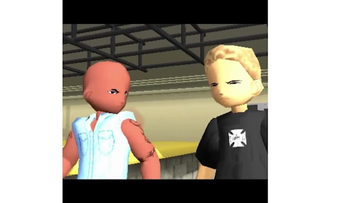 Retro 3d animation in n64, ps1, model character in psx y2k n64 low poly ...