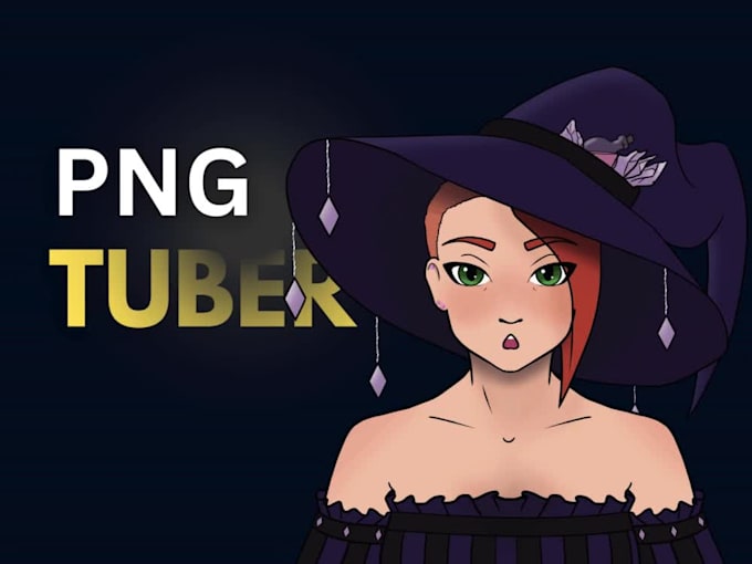 Design a custom pngtuber character twitch avatar in vtuber anime style ...