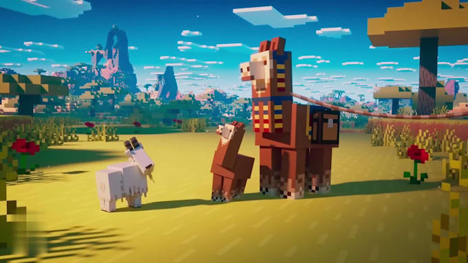 Create minecraft video minecraft skin animate blockbench model ...