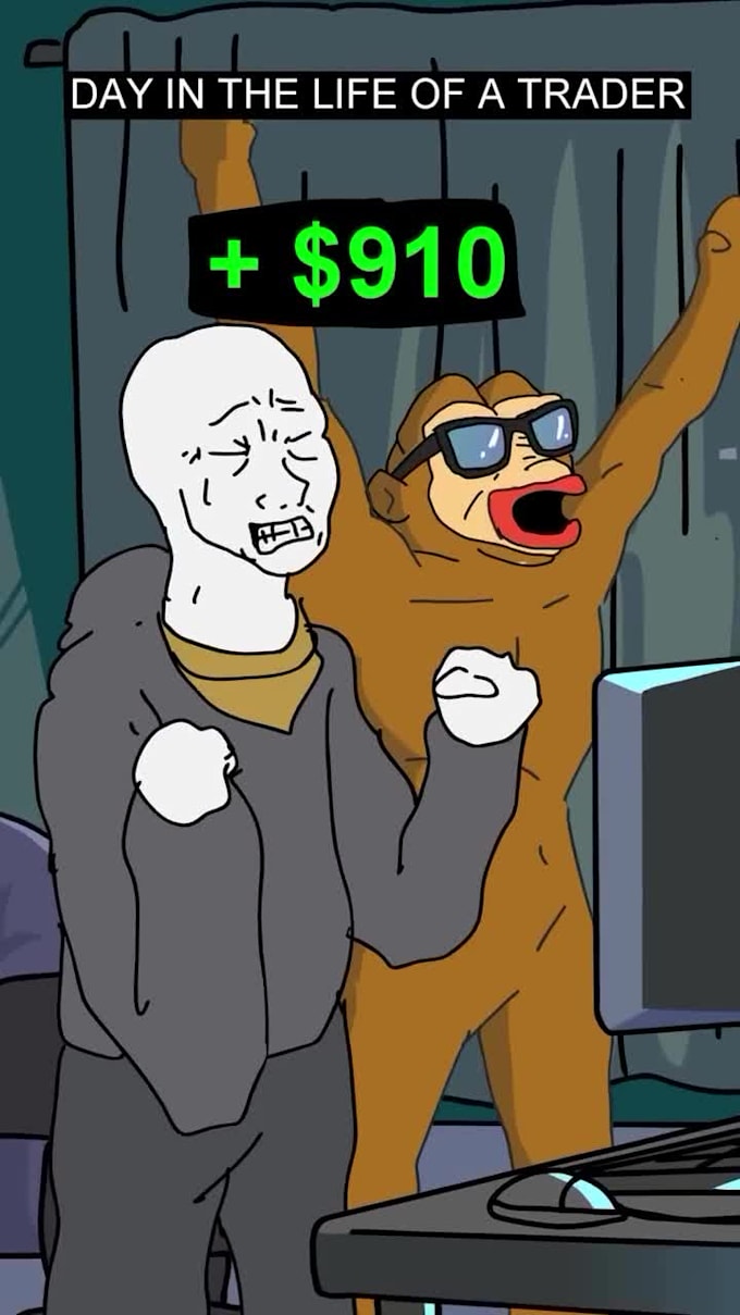 Make meme coin animation, 2d meme coin video, crypto meme video, crypto ...