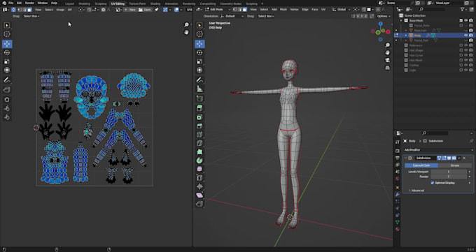 Professionally uv your 3d models by Qweaster | Fiverr