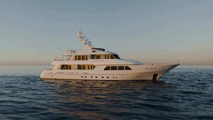 Do 3d ship model, 3d boat model, 3d yacht animation, realistic 3d ...