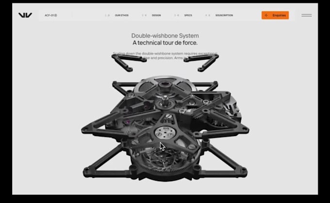 3d Animated Website 3d Spline Integration Threejs Webgl Gsap Scrolling Animation By 