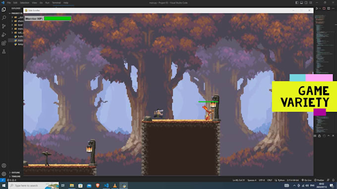 Make an awesome game using pygame by Rodney_mugwara | Fiverr