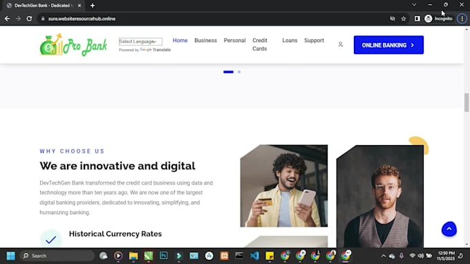 Design build create custom online banking website by Genesiseguasa | Fiverr