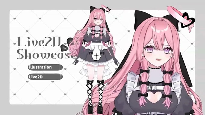 Draw live 2d vtuber model, live 2d rigging, vtuber model, vtuber commission by Jasmine_wise | Fiverr