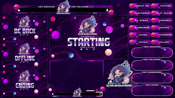 Create a youtube streaming pack within 12 hours by Mrzeffk | Fiverr