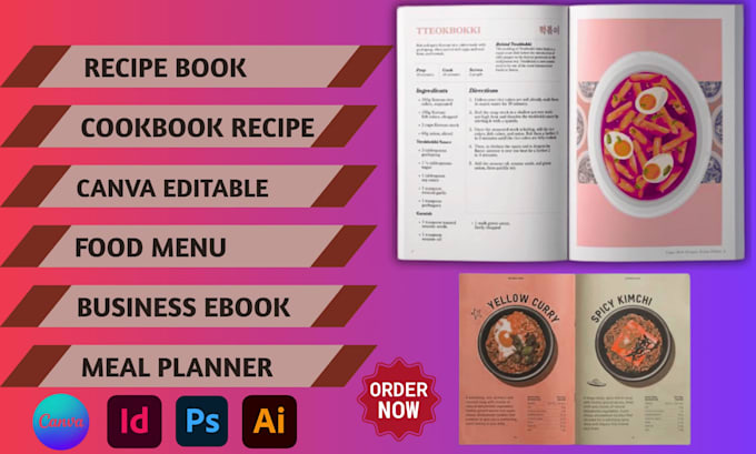 Be cookbook writer, recipe book cookbook formatting, ebook writer, recipe design by Veroni ...