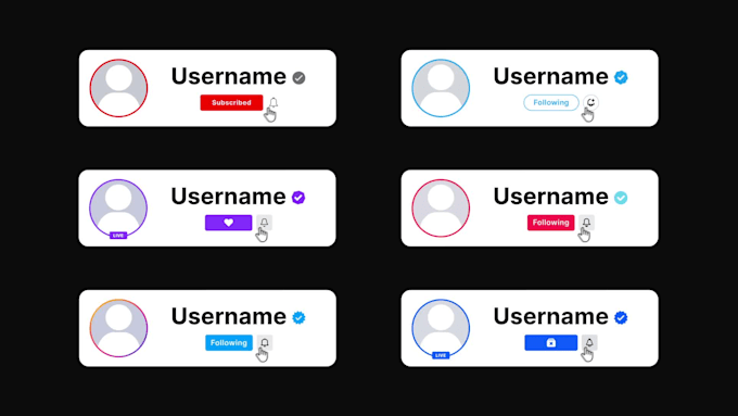 Create professional animated follow overlays for twitch, kick and ...