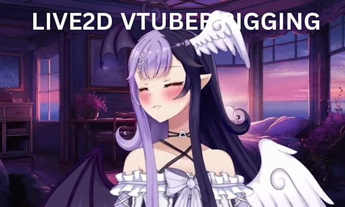 Do vtuber rigging live2d model facerig vtuber model vrchat rig 2d ...