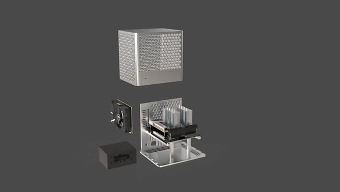 Cnc metal pc case by Buithuyhang | Fiverr