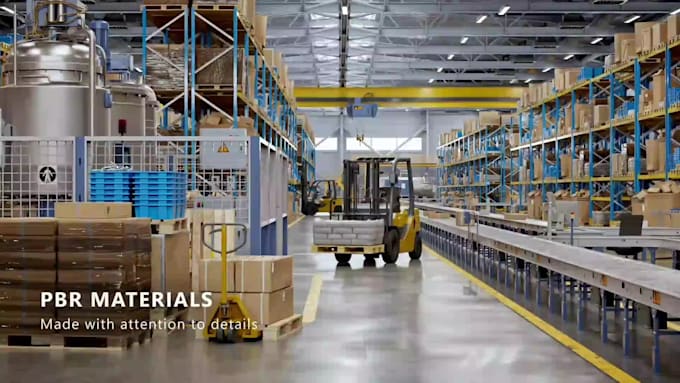 Design 3d cgi warehouse, industrial building,factory, commercial home ...