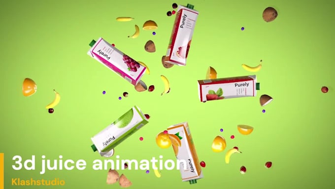 Juice animation 3d juice animation 3d soda animation 3d bottle ...