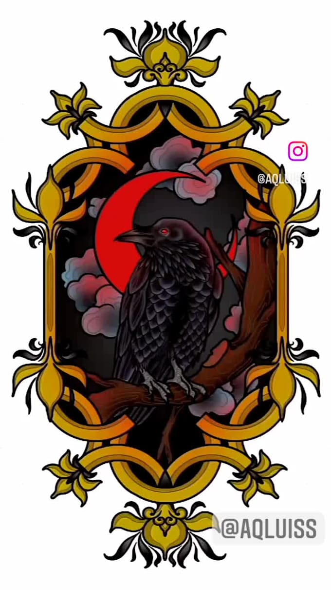 Make your custom neo traditional tattoo design by Aqluiss | Fiverr