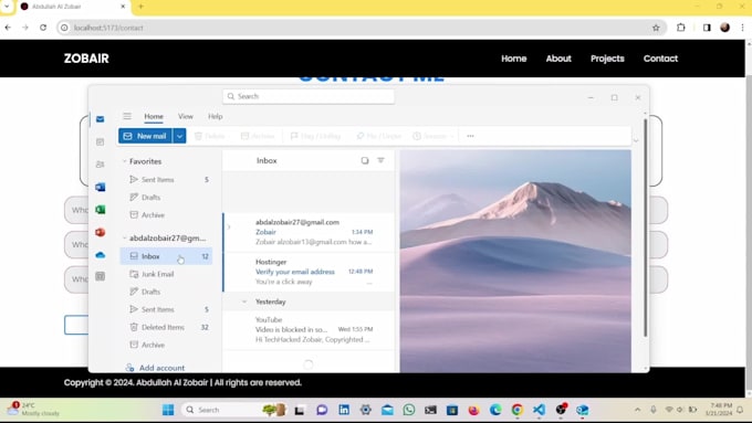 Build your responsive react portfolio website by A_a_zobair | Fiverr